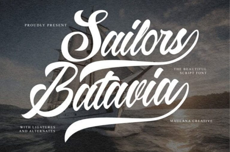 Sailors Batavia Font - DaFontHub
