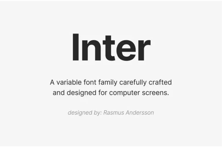 Inter Font - DaFontHub