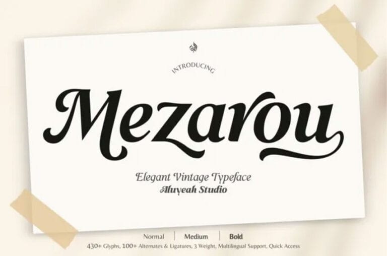Mezarou Font - DaFontHub