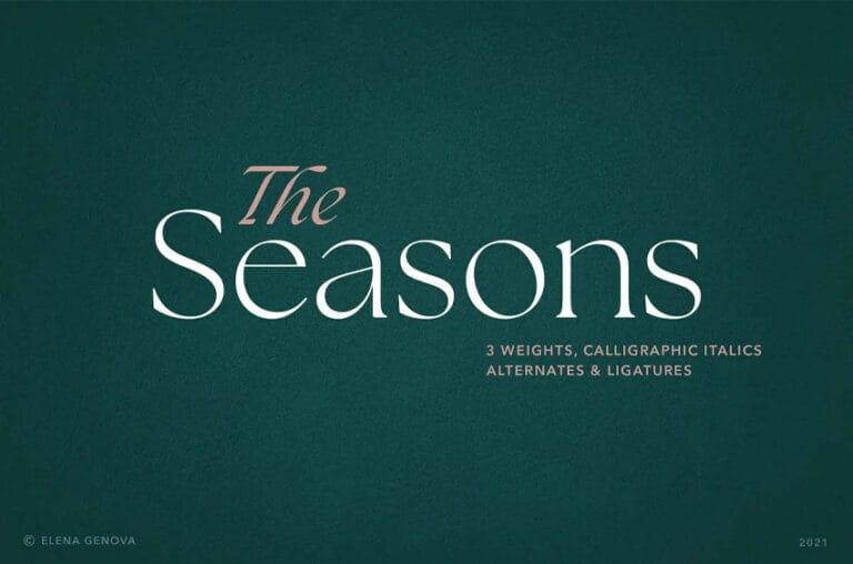 The Seasons Font - DaFontHub