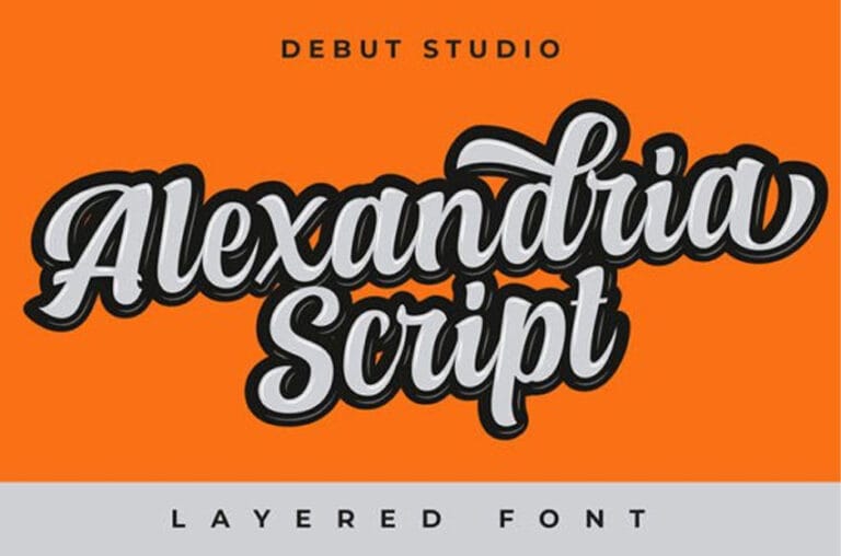 Alexandria Script Font - DaFontHub