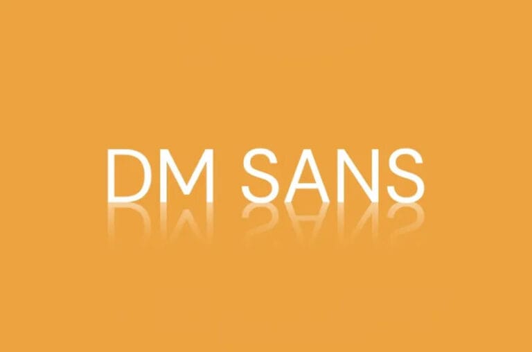 DM Sans Font - DaFontHub