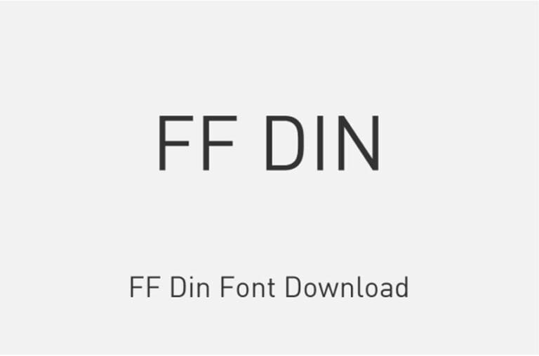 FF Din Font - DaFontHub