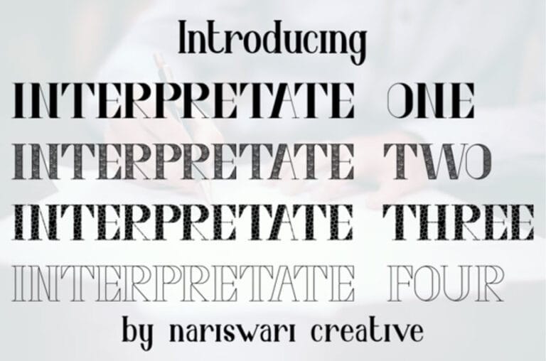 Interpretate Font - DaFontHub