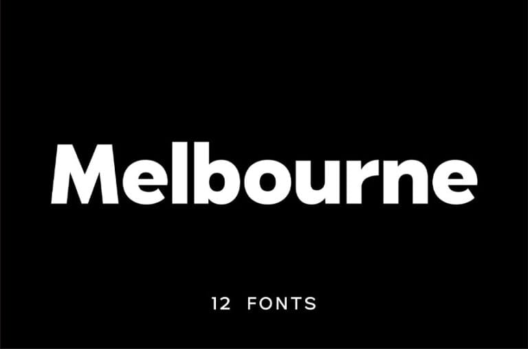 Melbourne Font - DaFontHub