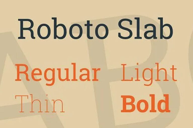 Roboto Slab Font - DaFontHub