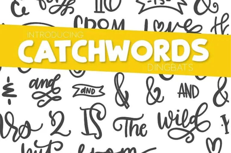 Catchwords Font - DaFontHub
