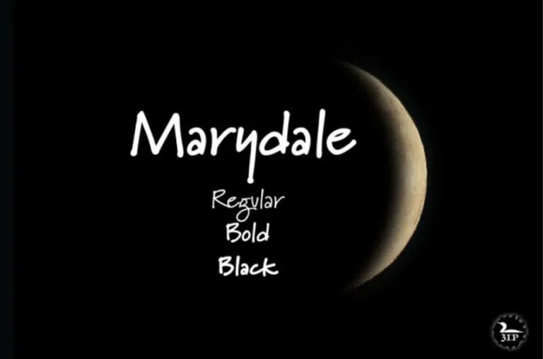 Marydale Font - DaFontHub