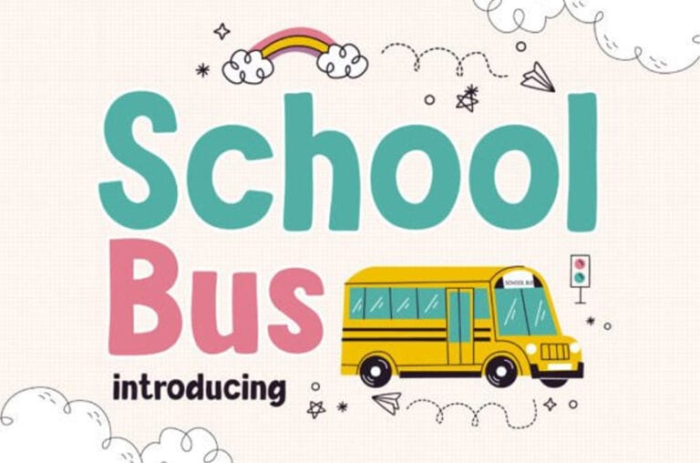 School Bus Font - DaFontHub