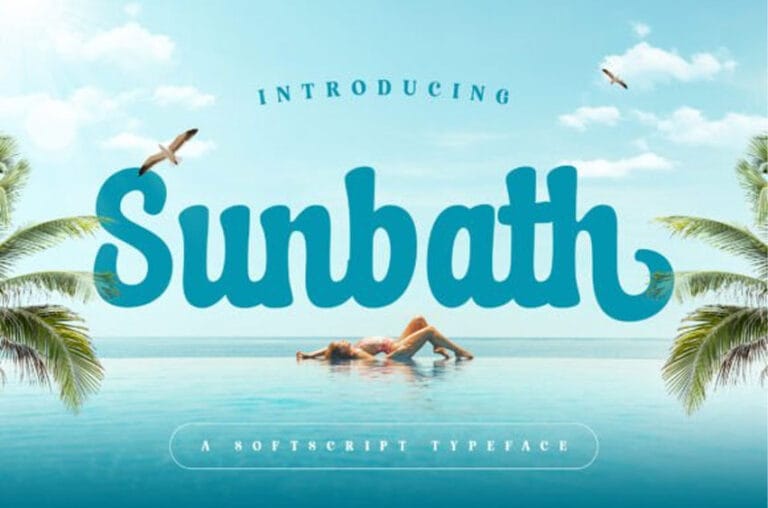 Sunbath Font - DaFontHub