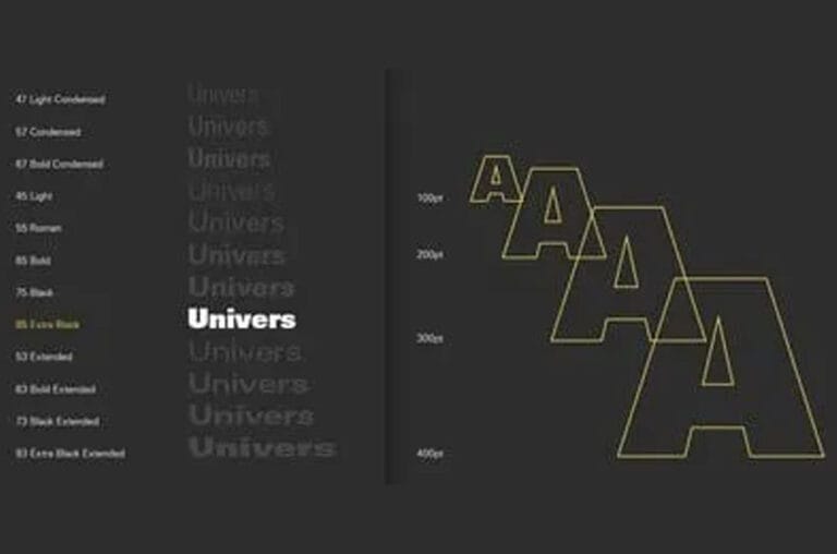 Univers Typographic Font - DaFontHub