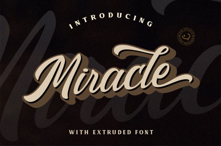 Miracle Script Font - DaFontHub