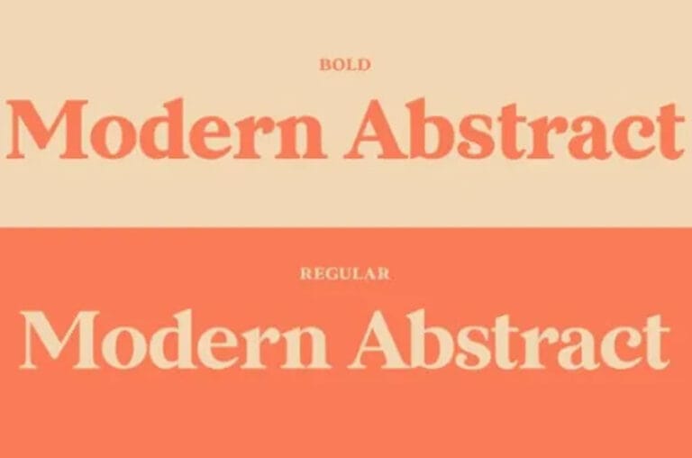 Modern Abstract Font - DaFontHub