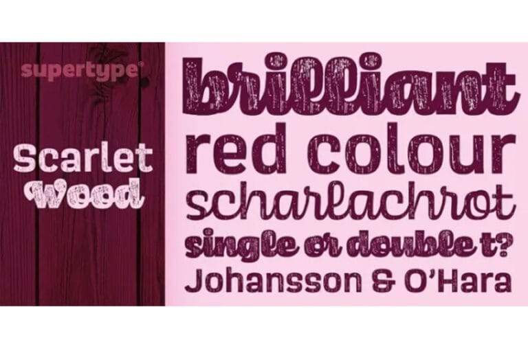 Scarlet Wood Font - DaFontHub
