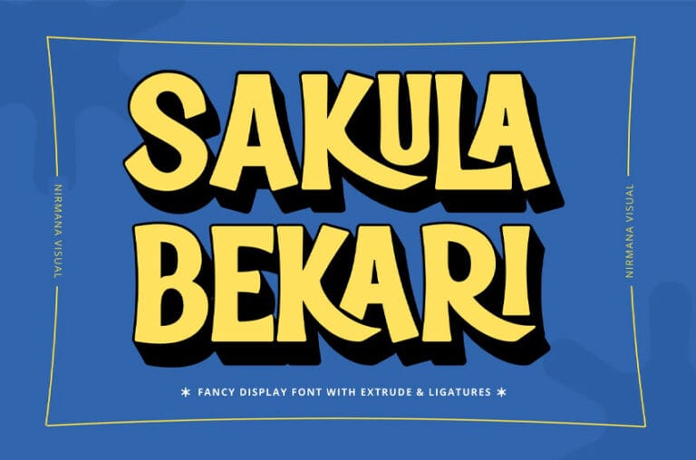 Sakula Bekari Font - DaFontHub
