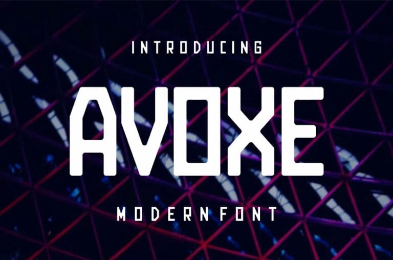 Avoxe Font - DaFontHub