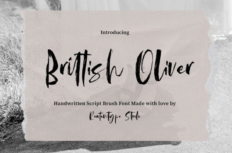 Brittish Oliver Font - DaFontHub