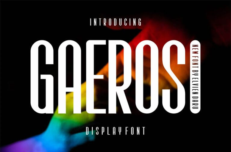 Gaeros Font - DaFontHub
