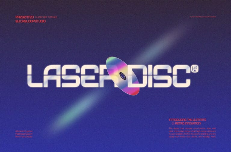 Laser Disc Font - DaFontHub