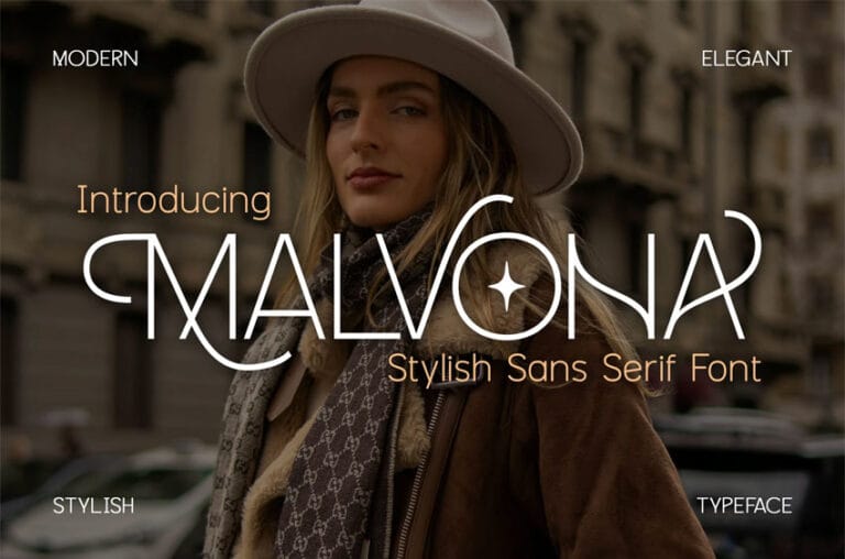 Malvona Font - DaFontHub