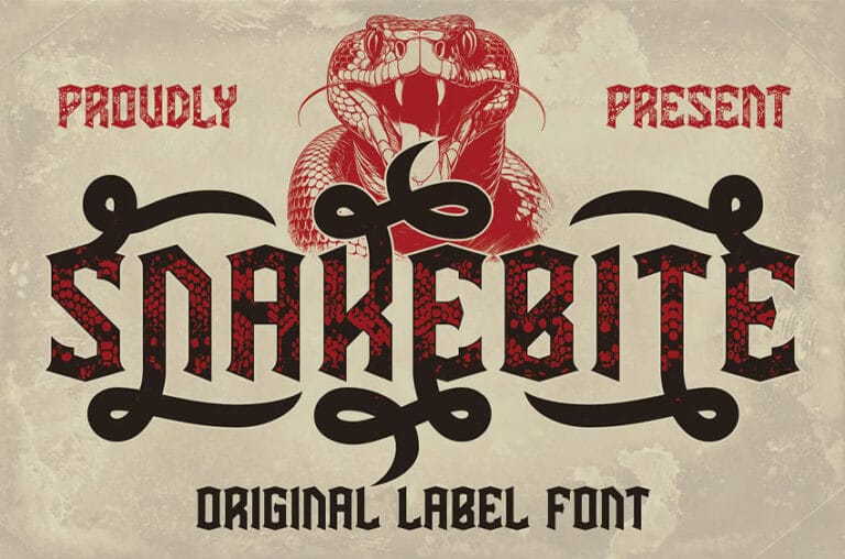 Snakebite Font - DaFontHub