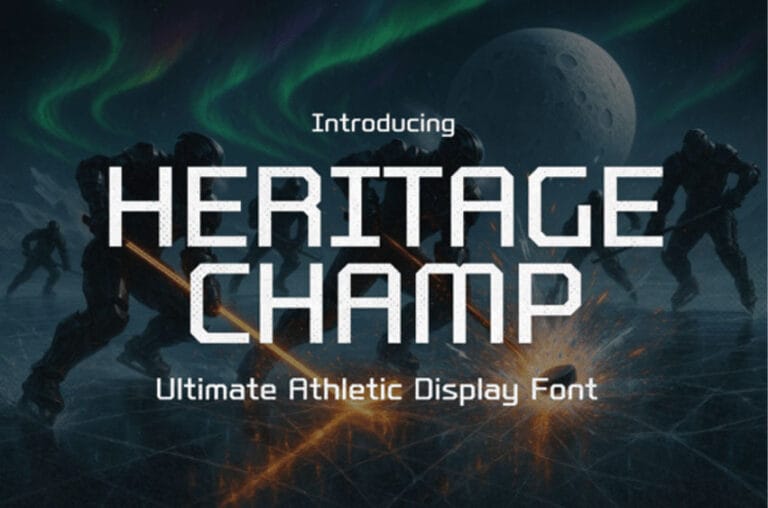 Heritage Champ Font - DaFontHub