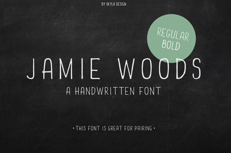 Jamie Woods Font - DaFontHub