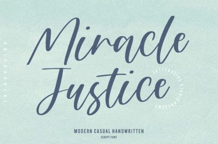 Miracle Justice Font - DaFontHub