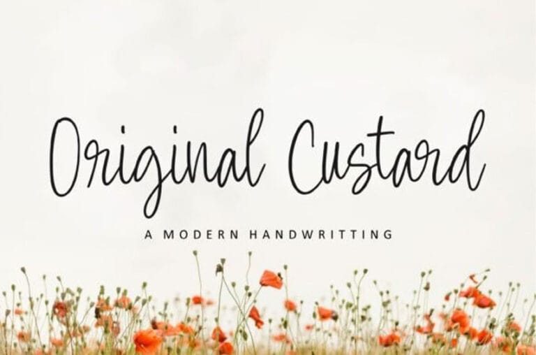 Original Custard Font - DaFontHub
