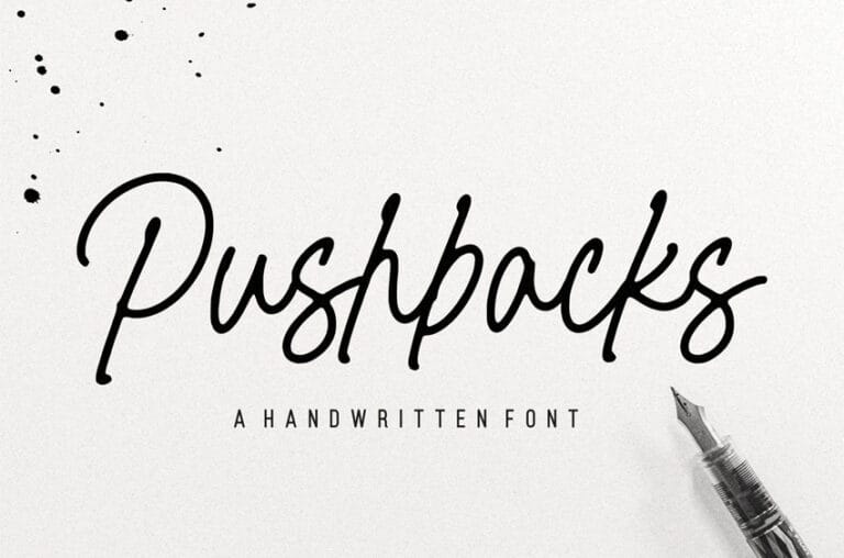 Pushback Font - DaFontHub