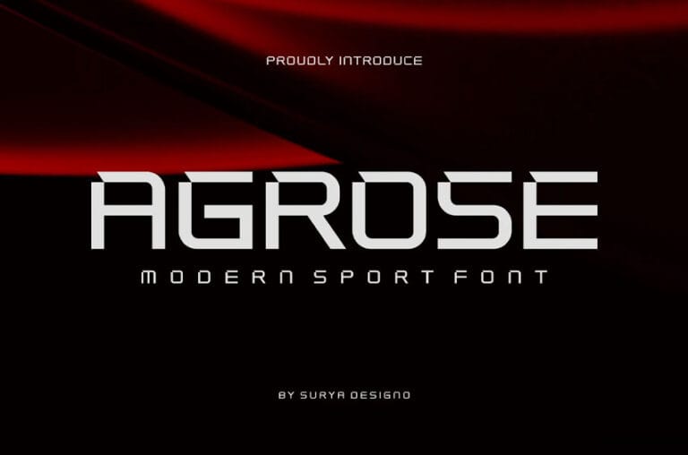 Agrose Font - DaFontHub