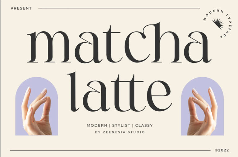 Matcha Latte Font - DaFontHub