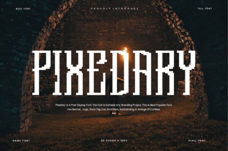 Pixedary Font - DaFontHub