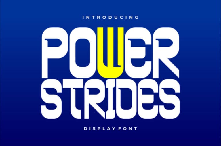 Power Strides Font - DaFontHub