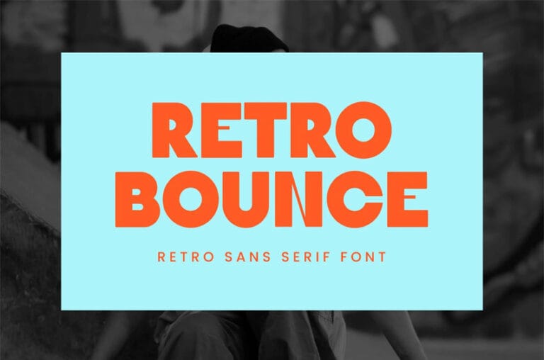 Retro Bounce Font - DaFontHub