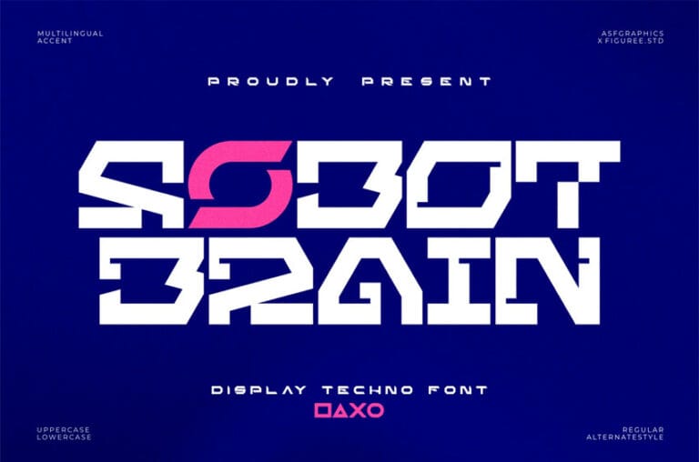 Robot Brain Font - DaFontHub