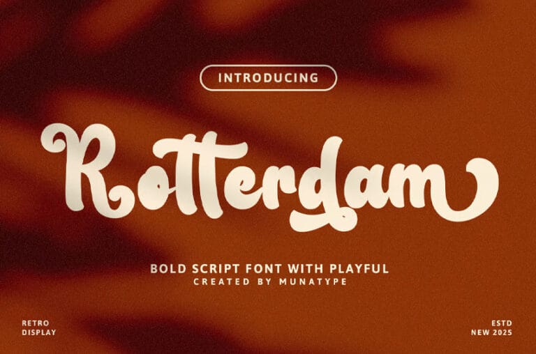 Rotterdam Font - DaFontHub