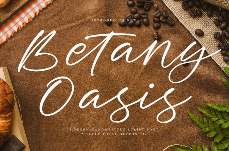 Betany Oasis Font - DaFontHub