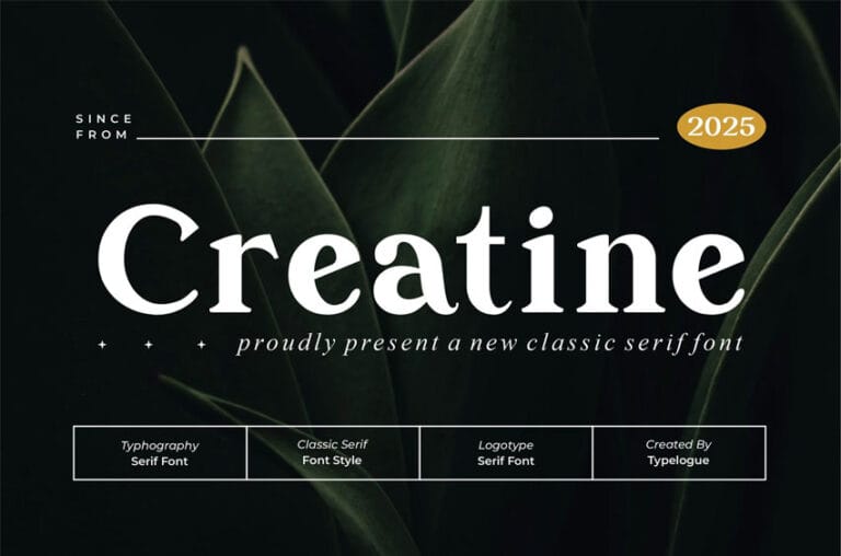 Creatine Font - DaFontHub