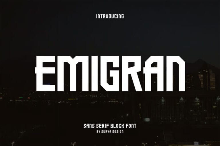 Emigran Font - DaFontHub