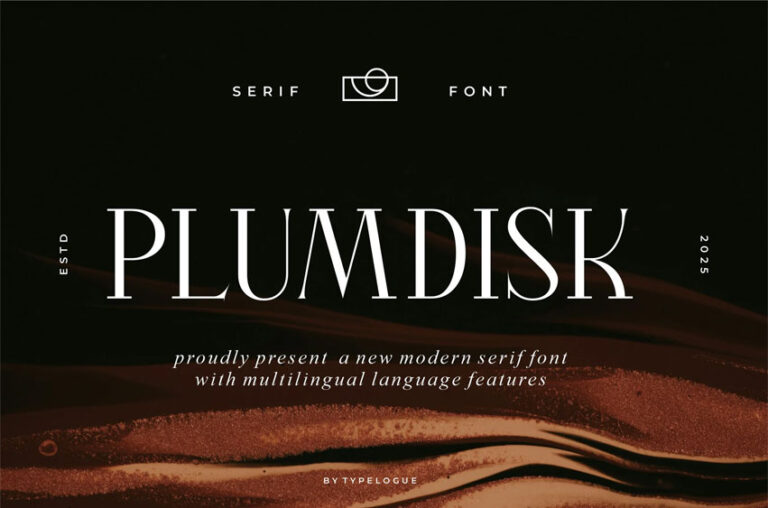 Plumdisk Font - DaFontHub
