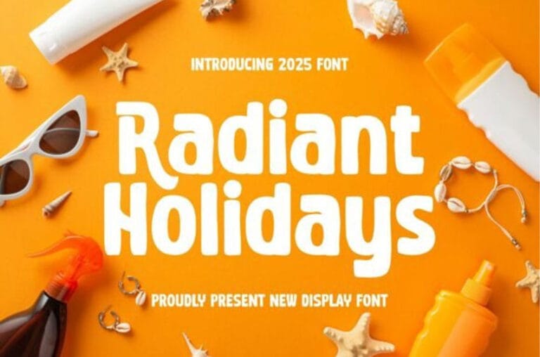 Radiant Holidays Font - DaFontHub