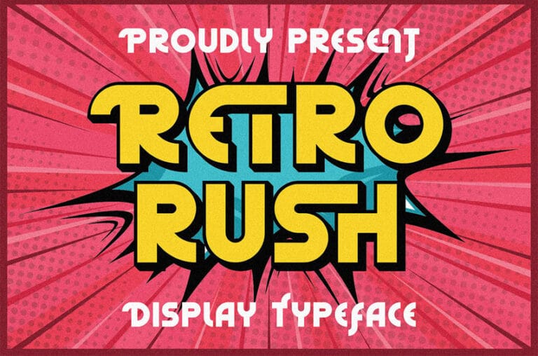 Retro Rush Font - DaFontHub