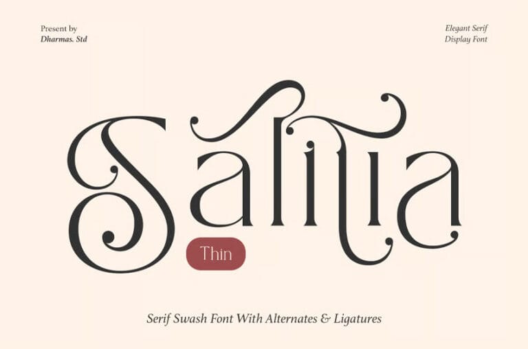 Salitia Font - DaFontHub
