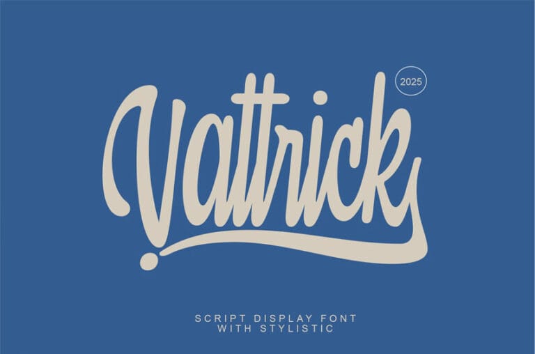 Vattrick Font - DaFontHub