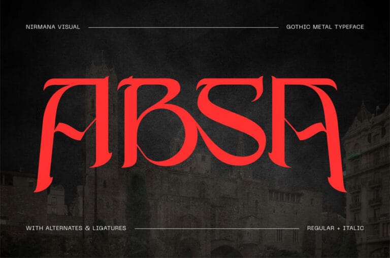 Absa Font - DaFontHub