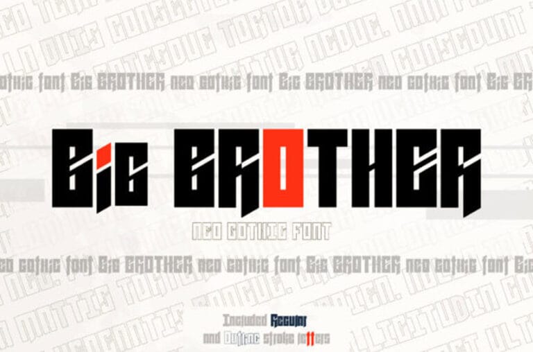 Big Brother Font - DaFontHub