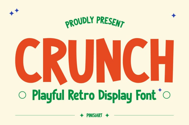 Crunch Font - DaFontHub
