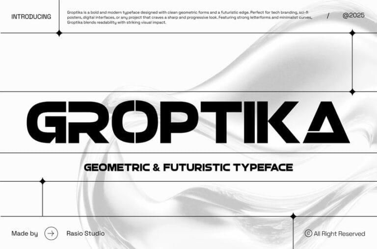 Groptika Font - DaFontHub