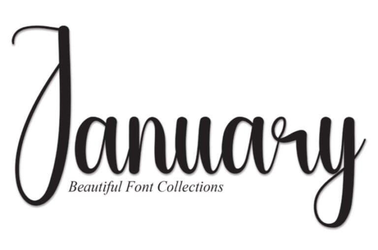 January Beautiful Font - DaFontHub